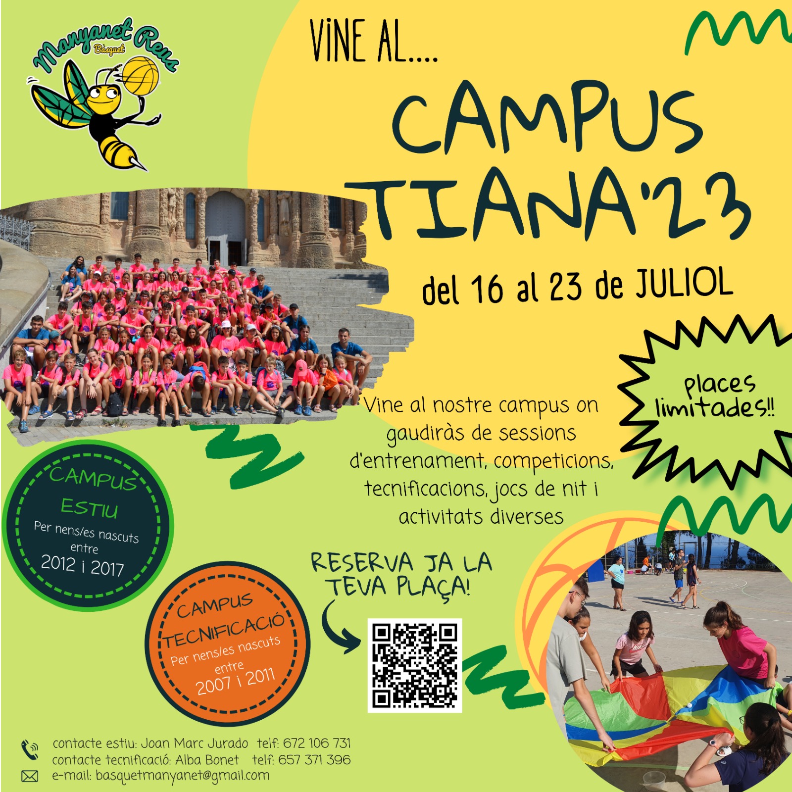 CAMPUS ESTIU TIANA 2023 | Bàsquet Manyanet Reus